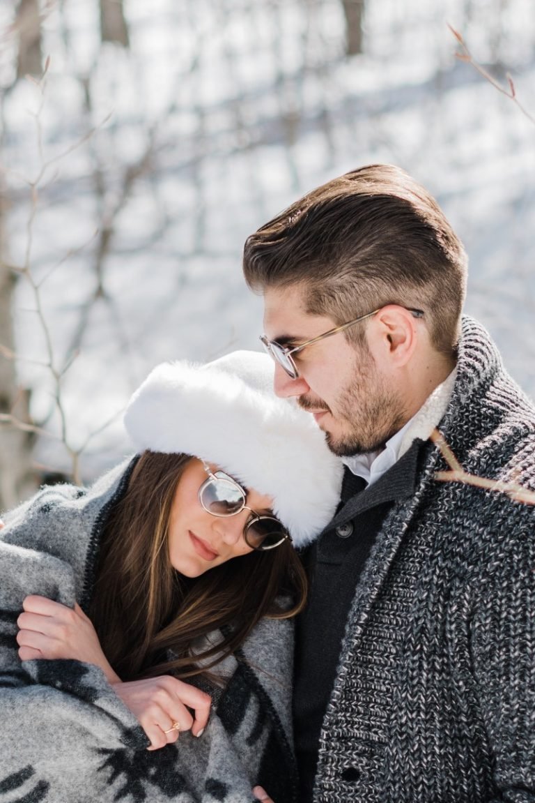 Alpine Snowy Engagement at the Vermion Mountains – Ellwed