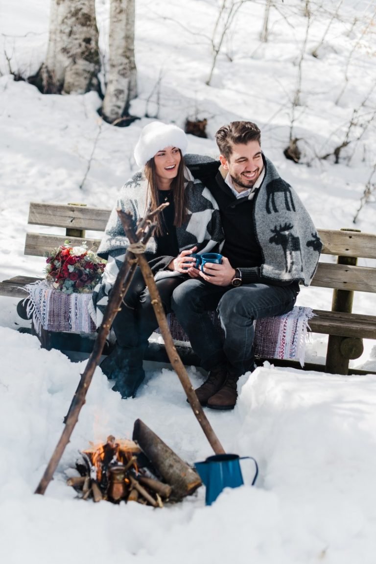 Alpine Snowy Engagement at the Vermion Mountains – Ellwed