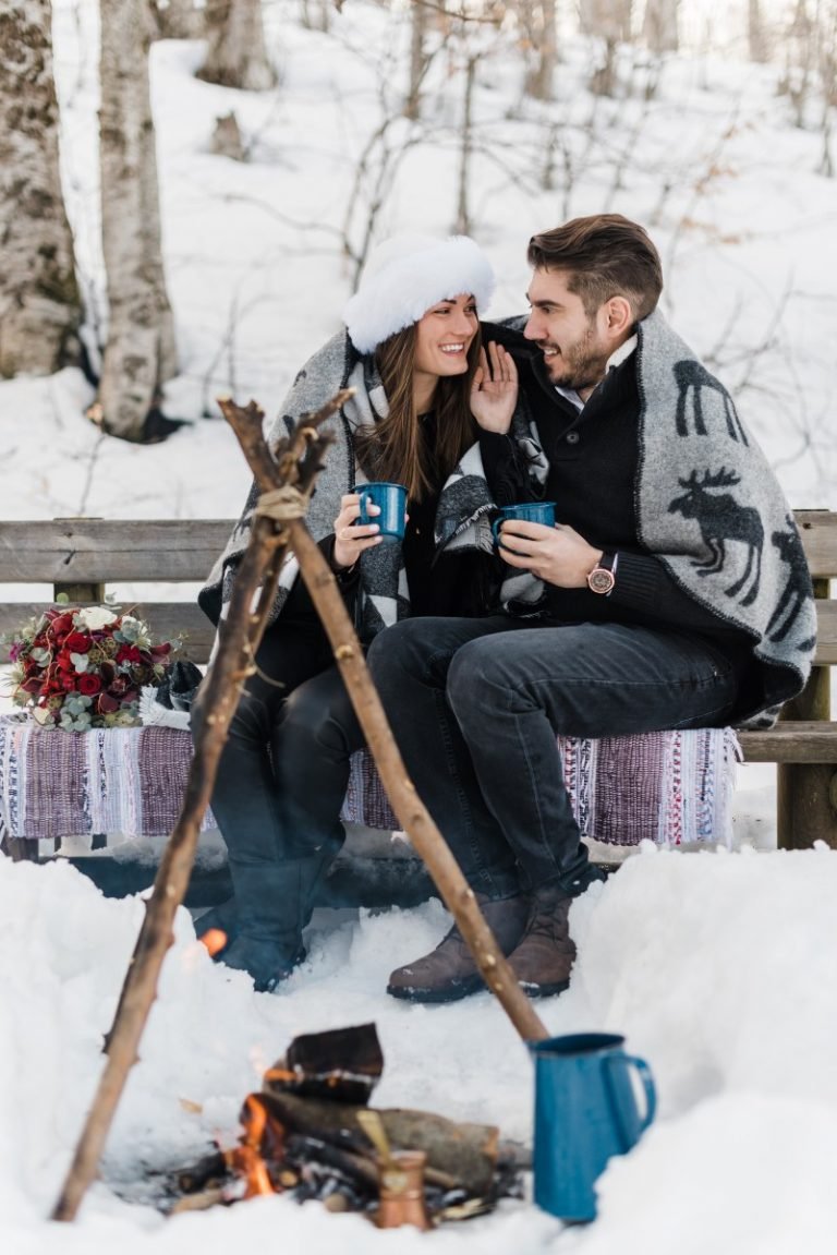 Alpine Snowy Engagement at the Vermion Mountains – Ellwed