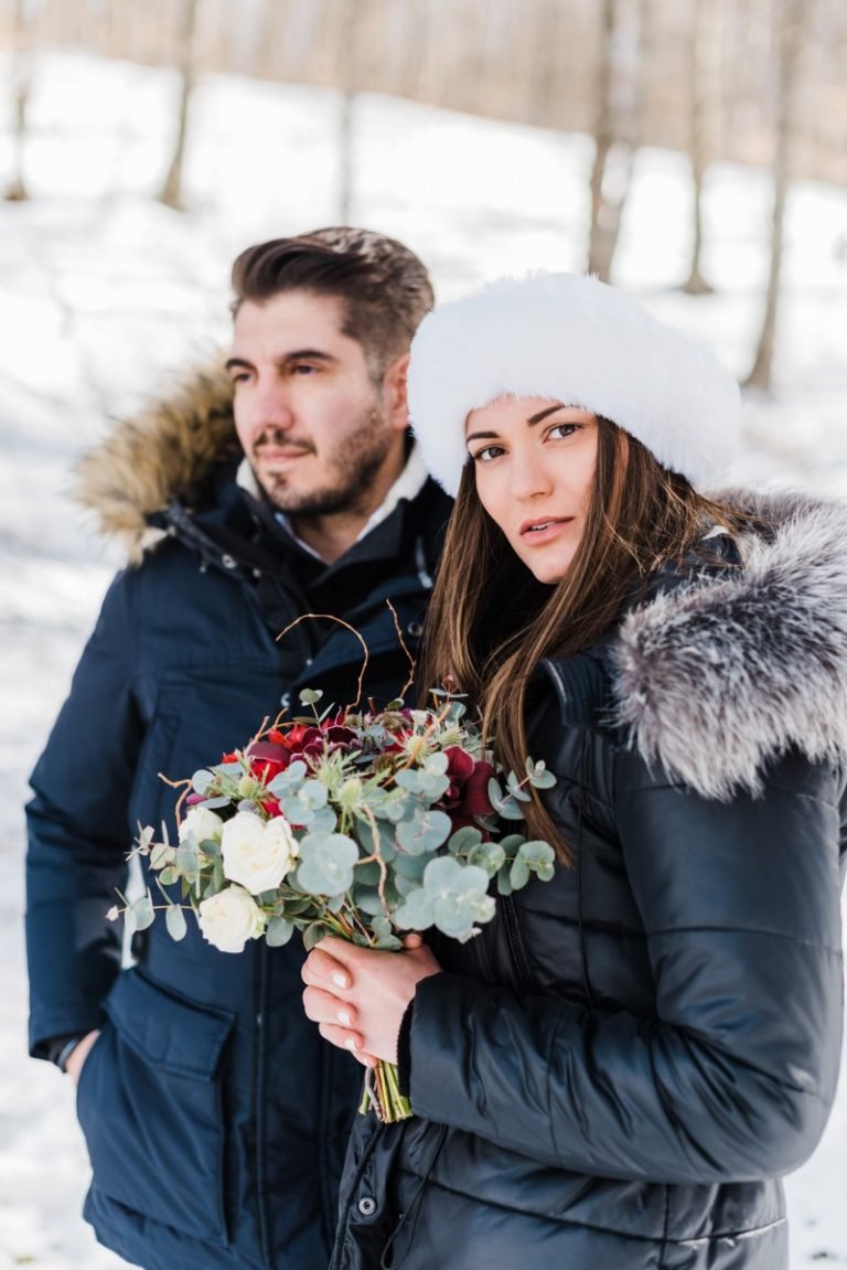 Alpine Snowy Engagement at the Vermion Mountains – Ellwed