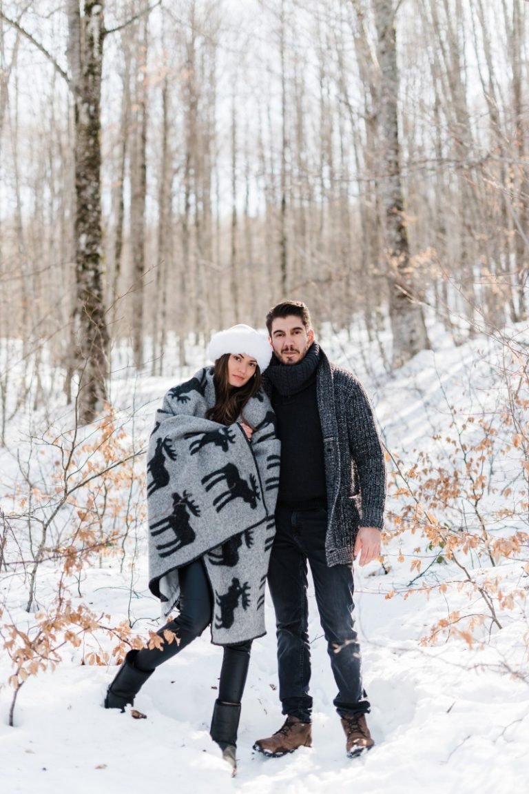 Alpine Snowy Engagement at the Vermion Mountains – Ellwed