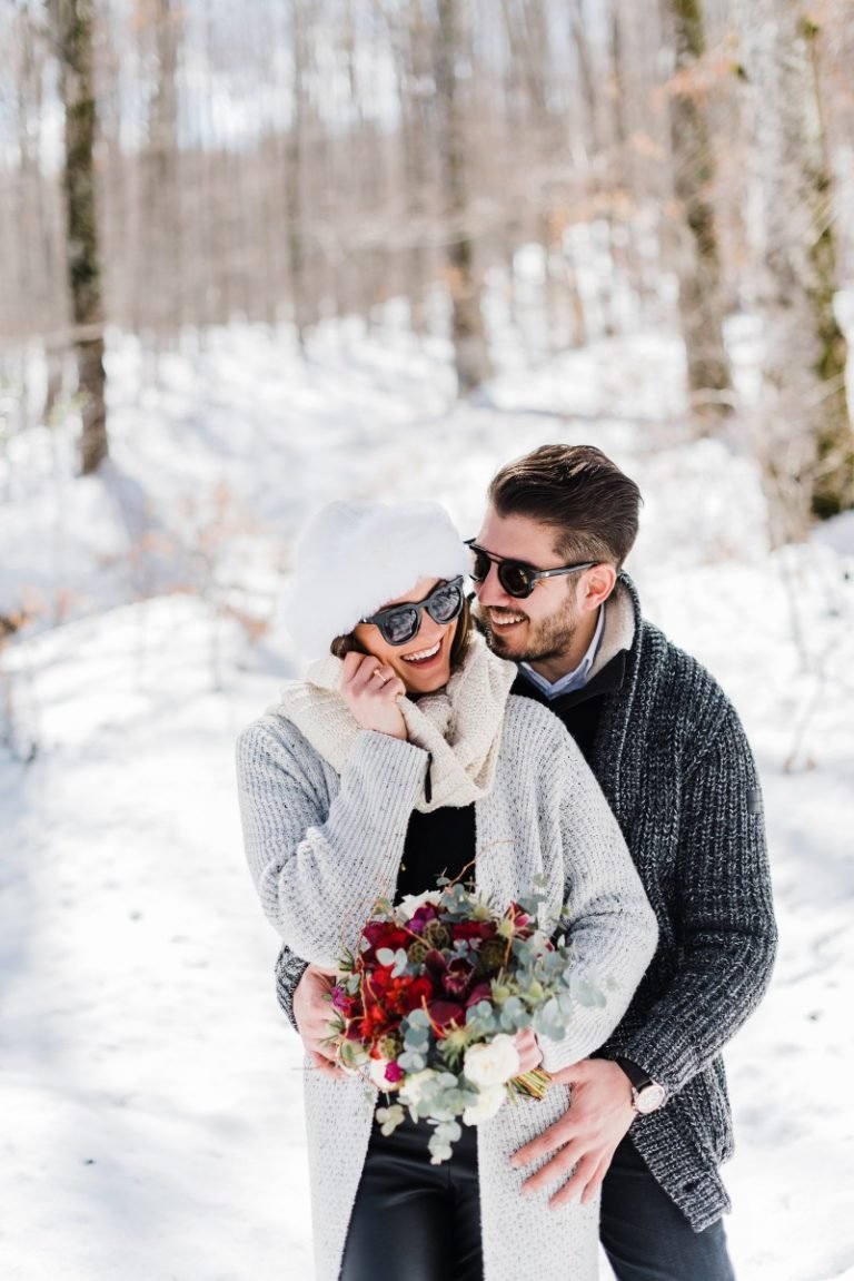 Alpine Snowy Engagement at the Vermion Mountains – Ellwed