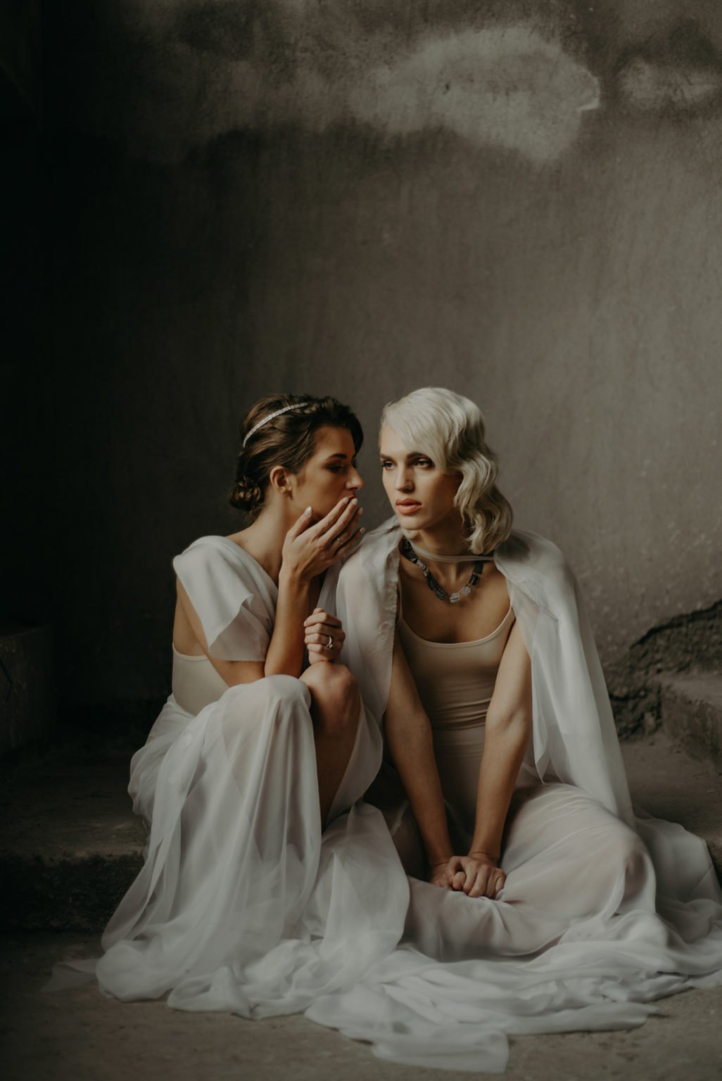 Two Brides Ethereal Wedding Inspiration from Thessaloniki Greece – Ellwed